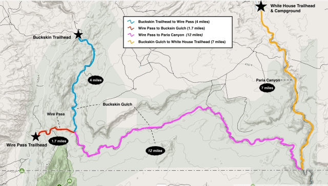 Wire Pass to Buckskin Gulch Trail Guide